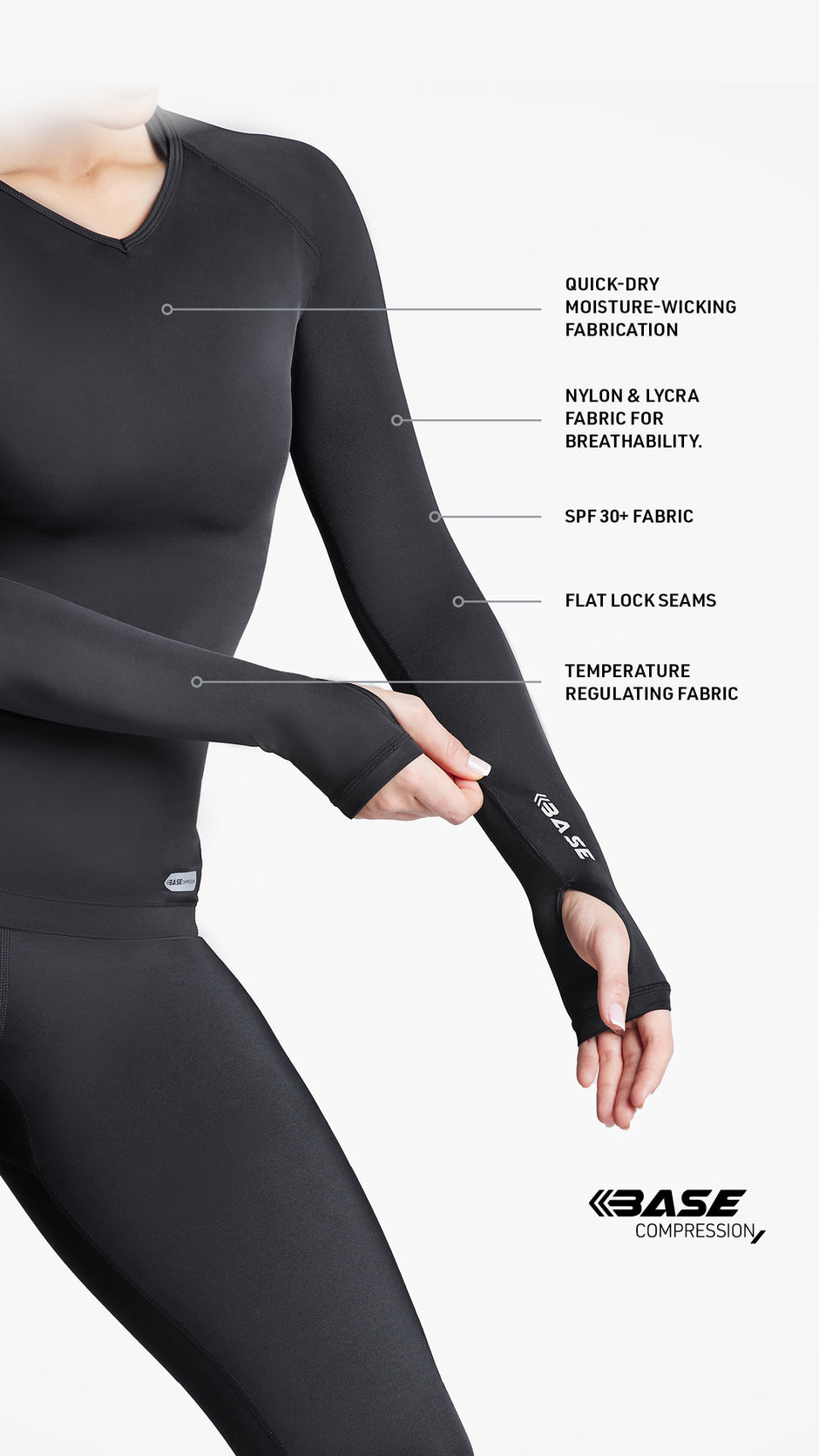 BASE. Crafted compression with a conscience. – BASE Compression