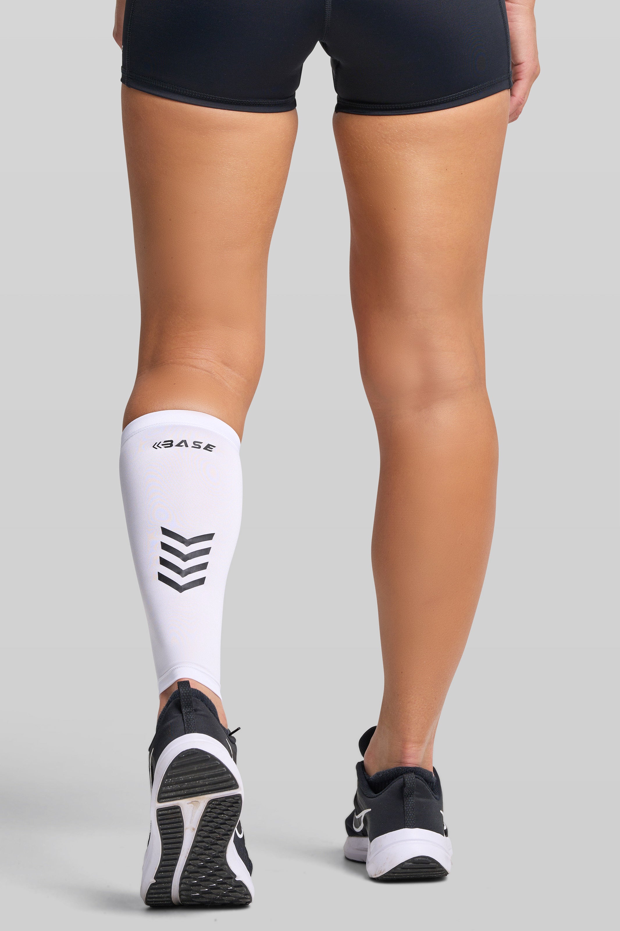 BASE Compression Calf Sleeve (Single) - White | Targeted Calf Support