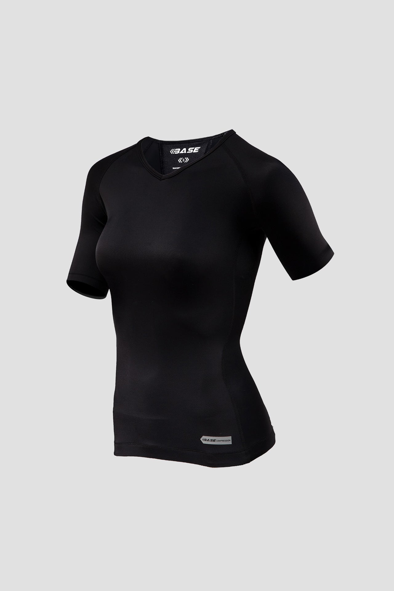 BASE Women's Short Sleeve Compression Tee - Black – BASE Compression
